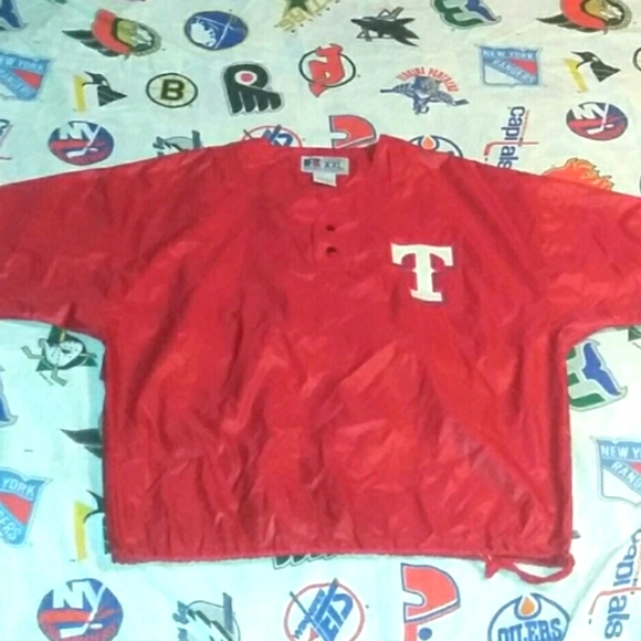 Russell Athletic | Shirts | 9s Texas Rangers Batting Practice Jacket ...